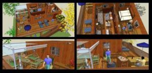 Wood House 3D SKP Model for SketchUp • Designs CAD