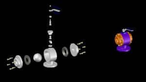 3-Way Valve 3D DWG Model for AutoCAD • Designs CAD