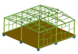 Agricultural Barn DWG Block for AutoCAD • Designs CAD