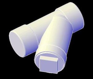Angle Check Valve 3D DWG Model for AutoCAD • Designs CAD