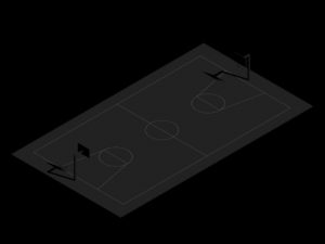 Basketball Court 3D DWG Model for AutoCAD • Designs CAD