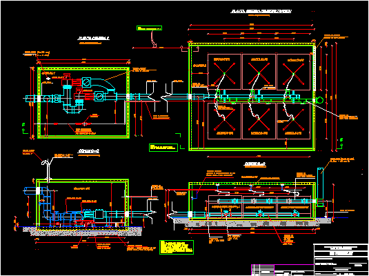 Bio-Filtration System Of Gases DWG Block for AutoCAD • Designs CAD