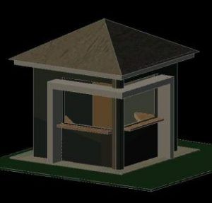Booth 3D DWG Model for AutoCAD • Designs CAD