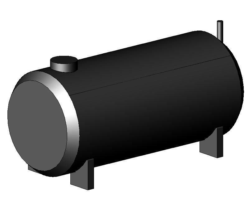 Bulk Fuel Tank 3D DWG Model for AutoCAD • Designs CAD
