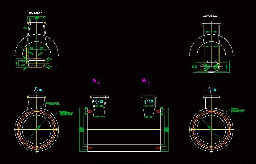 Centrifugal Compressor Parts (Pch) DWG Detail for AutoCAD • Designs CAD
