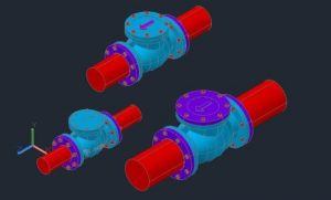 Check Valve D100 DWG Block for AutoCAD • Designs CAD