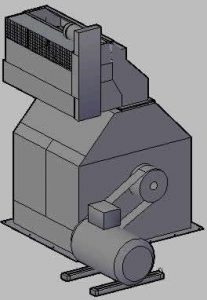Chipper, Chip Maker Machine 3D DWG Model for AutoCAD • Designs CAD