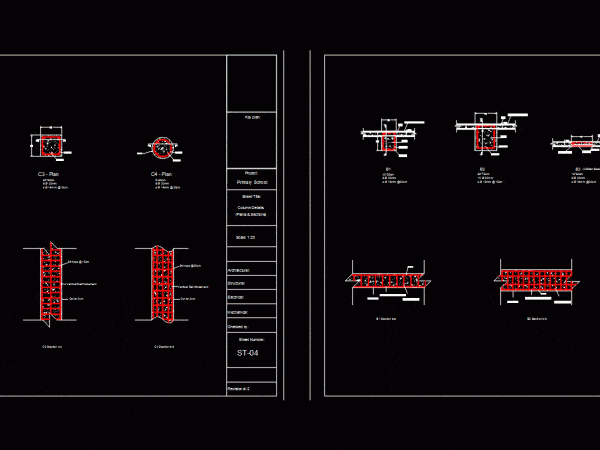 Column DWG Plan for AutoCAD • Designs CAD