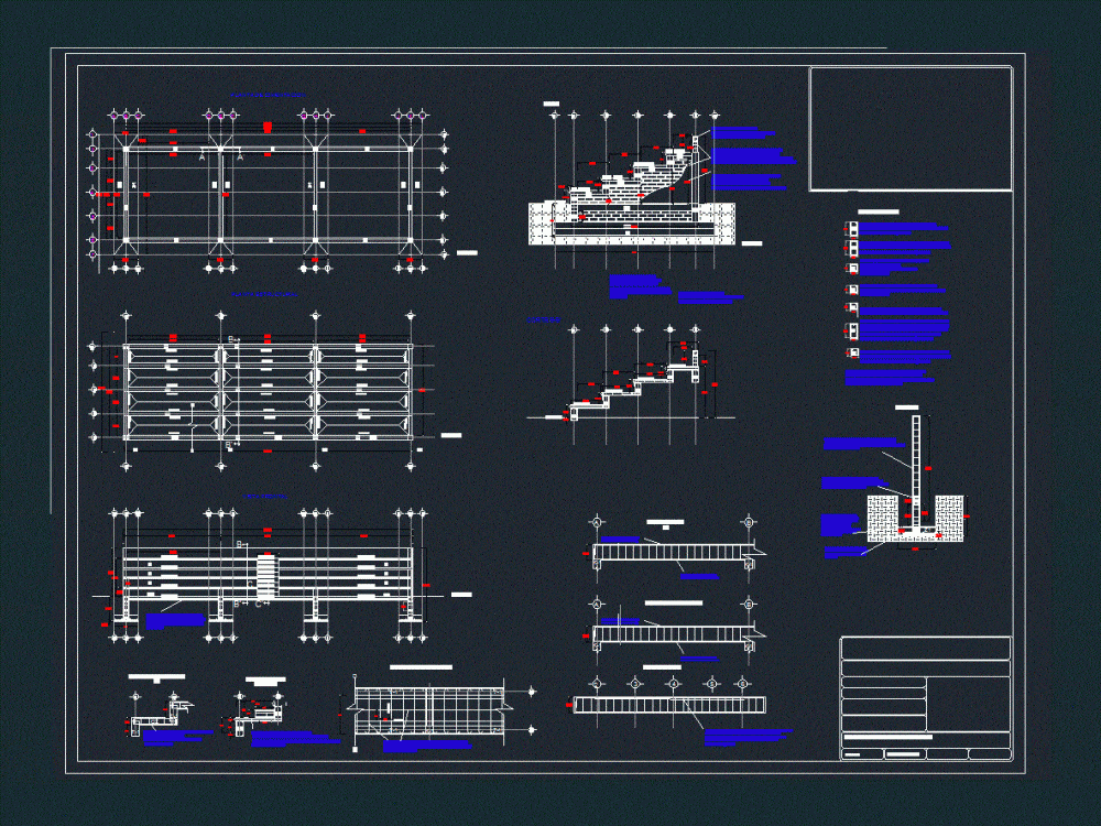 Concrete Steps Module For Courts DWG Block for AutoCAD • Designs CAD