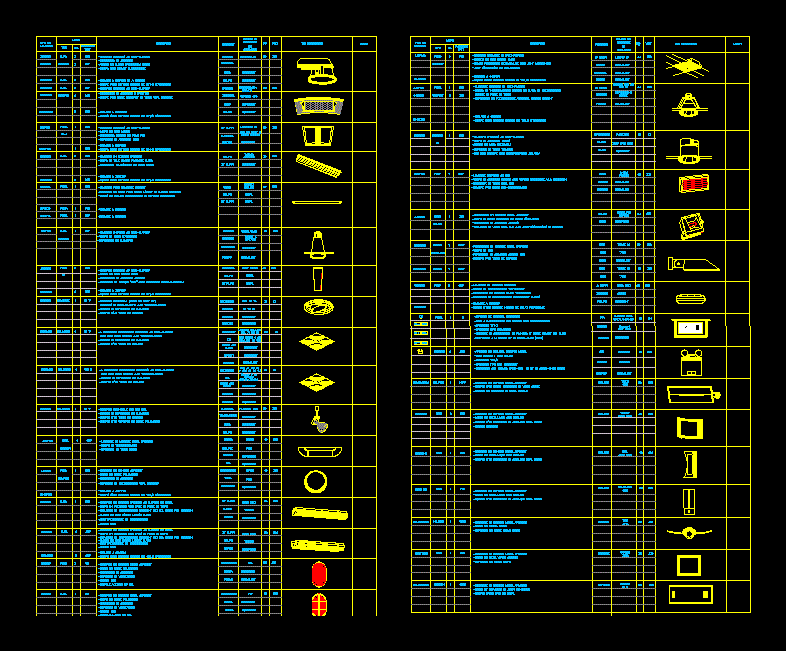 Description Lighting DWG Block For AutoCAD Designs CAD
