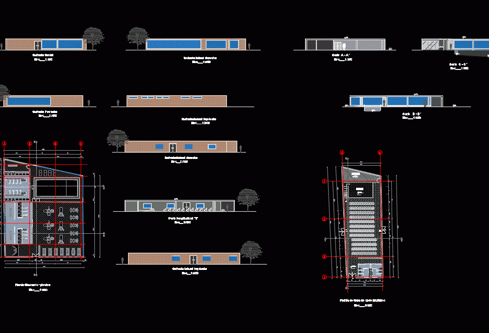 Design Gym; Pool And Community Hall DWG Block for AutoCAD • Designs CAD