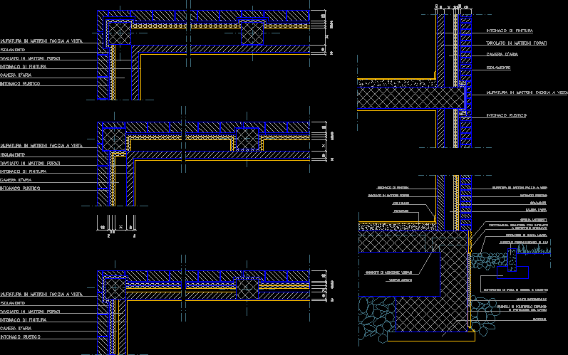 Detail Brick Detail Of A Wall Of Bricks DWG Detail For AutoCAD 