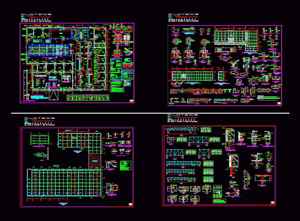 Details Of Steel Structure DWG Full Project for AutoCAD • Designs CAD