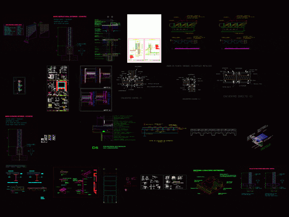Details Of Walls And Slabs DWG Detail for AutoCAD • Designs CAD
