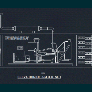 Diesel Generator DWG Block for AutoCAD | Designs CAD