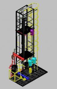 Distillation Tower DWG Block for AutoCAD | DesignsCAD