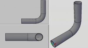 Elbow 90º 14 Diam - - Ced Std 3d 3D DWG Model for AutoCAD • Designs CAD