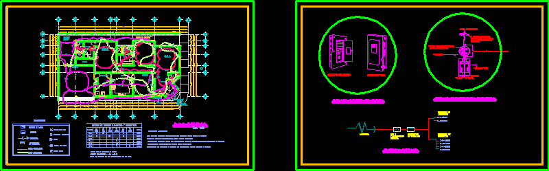 Electrical Installation Type Post DWG Block for AutoCAD • Designs CAD