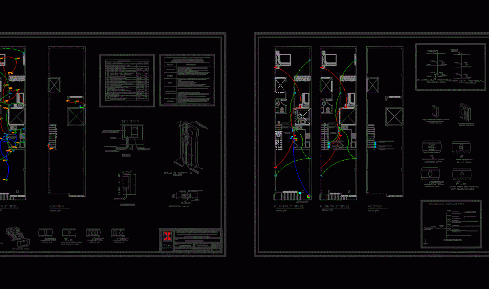 Electrical Installations Of A Home Electrical Installations DWG Block ...