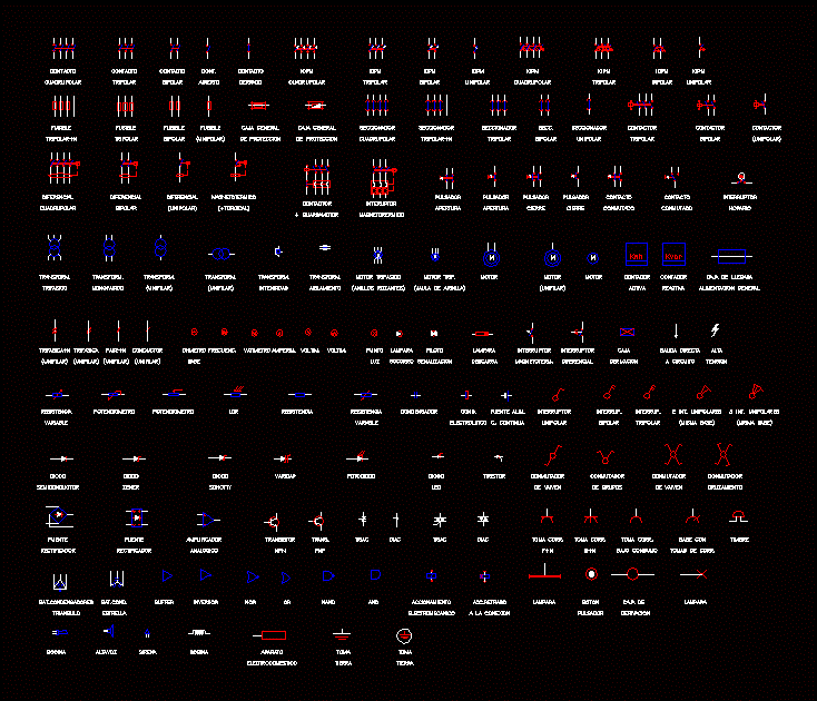 Electrical Symbology DWG Block For AutoCAD Designs CAD