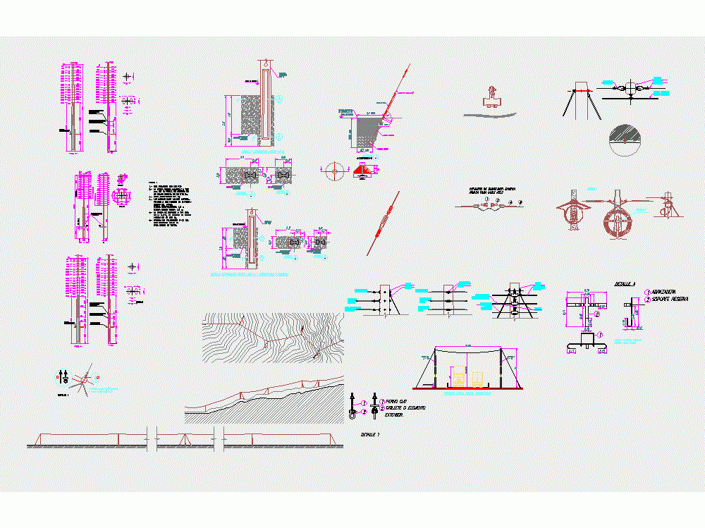 Fiber Optic Hardware Details 2D DWG Detail for AutoCAD • Designs CAD