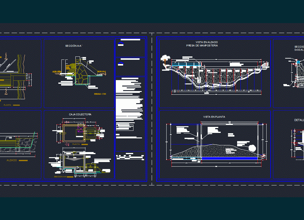 Filtration Gallery And Masonry Dam DWG Block for AutoCAD • Designs CAD