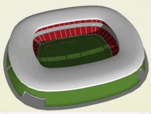 Football Soccer Stadium 3D SKP Model for SketchUp • Designs CAD