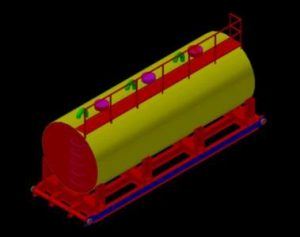 Fuel Tank 3D DWG Model for AutoCAD • Designs CAD