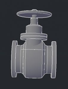 Gate Valve Stem Fixed 3D DWG Model for AutoCAD • Designs CAD