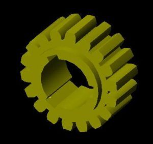 Gear 3D DWG Model for AutoCAD • Designs CAD