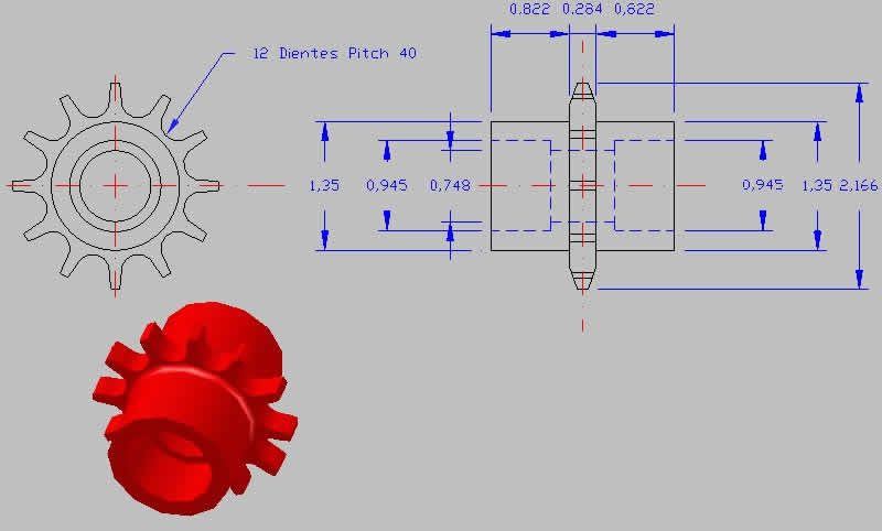 Gear Wheel DWG Block for AutoCAD • Designs CAD