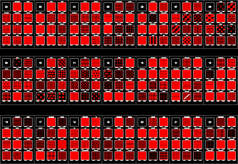 Hatch Several DWG Block For AutoCAD Designs CAD