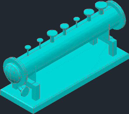 Head Of Distribution For Steam DWG Block for AutoCAD • Designs CAD