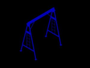 Heavy Lifting Easel Frame DWG Block for AutoCAD • Designs CAD