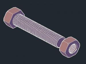 Hex Bolt DWG Block for AutoCAD • Designs CAD