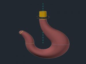 Hook 3D DWG Model for AutoCAD • Designs CAD