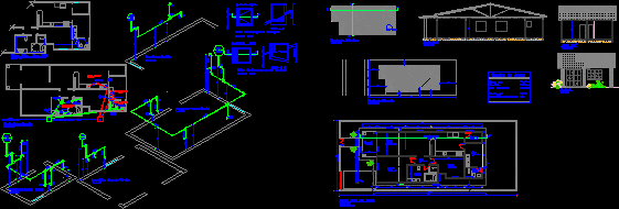 House Water Installation DWG Detail for AutoCAD • Designs CAD