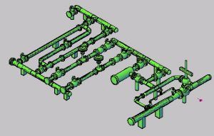 Industrial Mounting 3D DWG Model for AutoCAD • Designs CAD