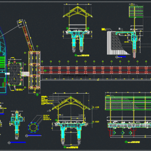Jetty, Catwalk, Bollard, Trestle DWG Block for AutoCAD | Designs CAD