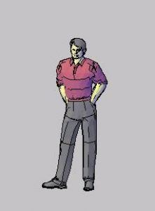 Man 3D DWG Model for AutoCAD • Designs CAD