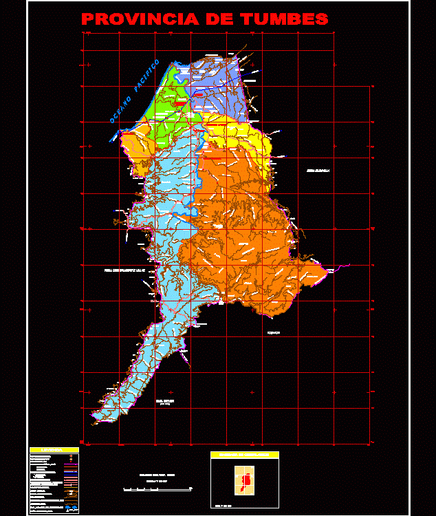 Map Of Tumbes DWG Block for AutoCAD • Designs CAD