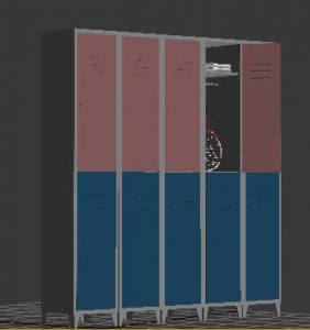 Max Model Locker 3D 3DS Model for 3D Studio Max • Designs CAD