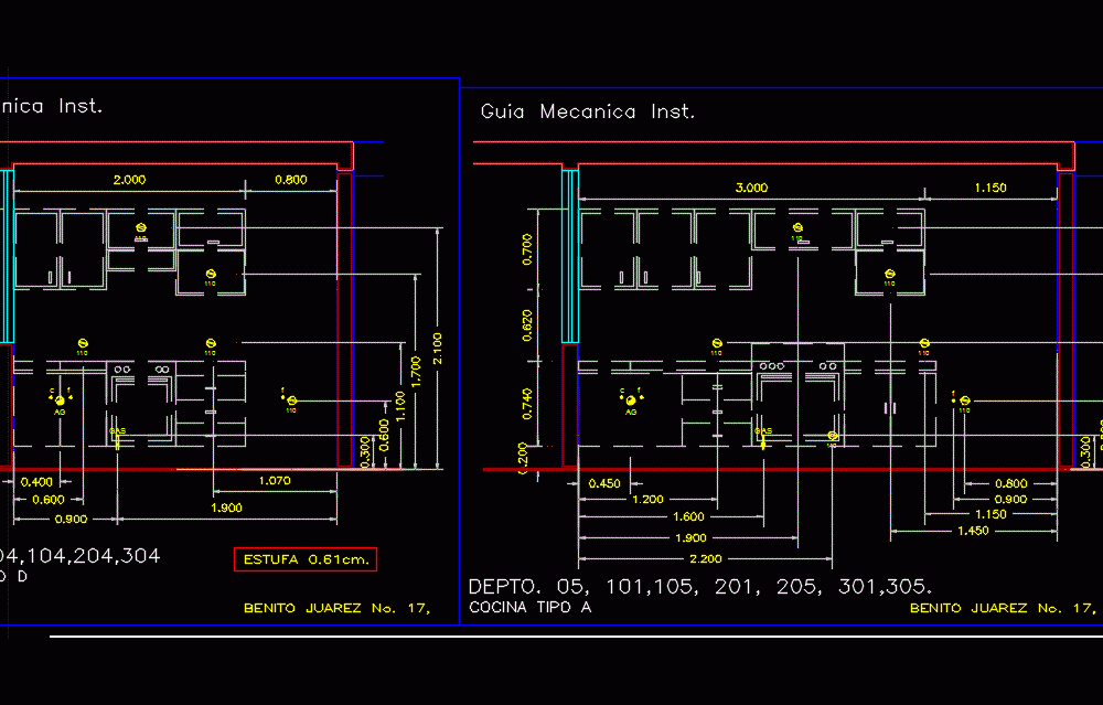 Mechanical Guide Of Kitchen Facilities DWG Block for AutoCAD • Designs CAD