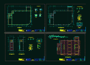 Metal Barn Structure DWG Plan for AutoCAD • Designs CAD