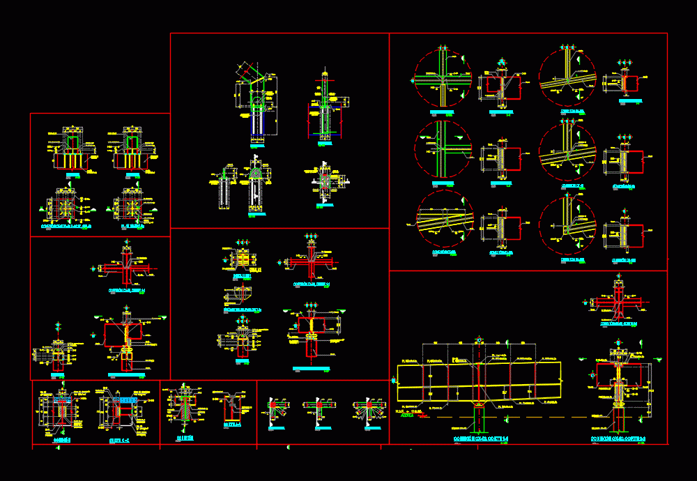 Metal Connections DWG Detail For AutoCAD Designs CAD