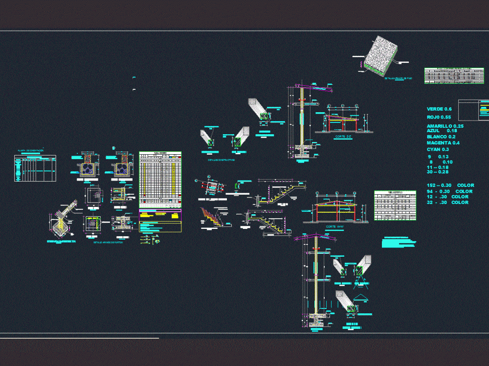 Metal Construction Details Deck DWG Detail for AutoCAD • Designs CAD