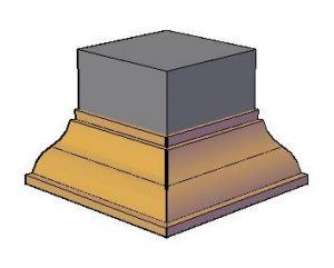 Molding - Inverted Heel 3D DWG Model for AutoCAD • Designs CAD