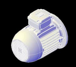 Motor 1 Hp 3D DWG Model for AutoCAD • Designs CAD