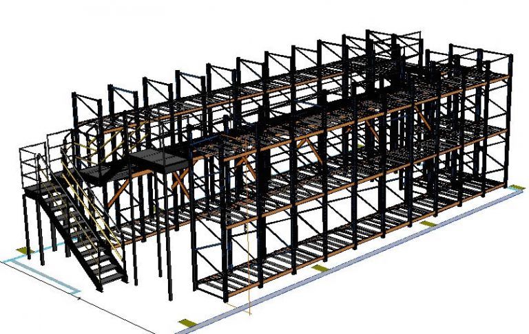Pallet Racking DWG Block for AutoCAD • Designs CAD