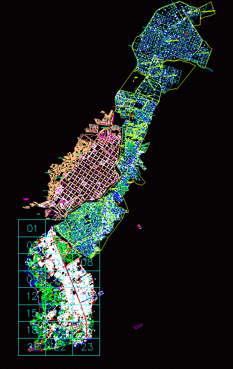 Pdu Urban Development Plan - 98 - Huanuco DWG Plan for AutoCAD ...